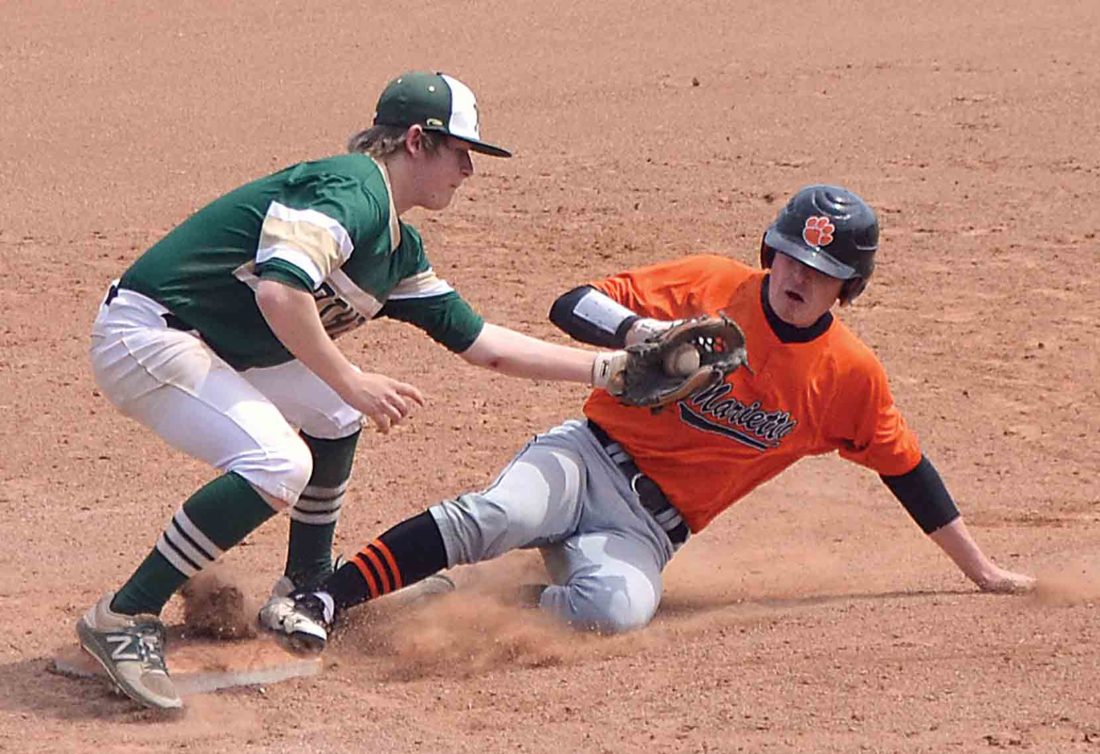 Marietta High baseball sweeps Athens, 12-1, 10-8 | News, Sports, Jobs ...